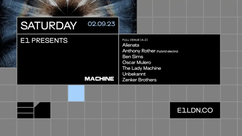 E1 London announces the headliners for its blazing AW23 - NIGHTMAG