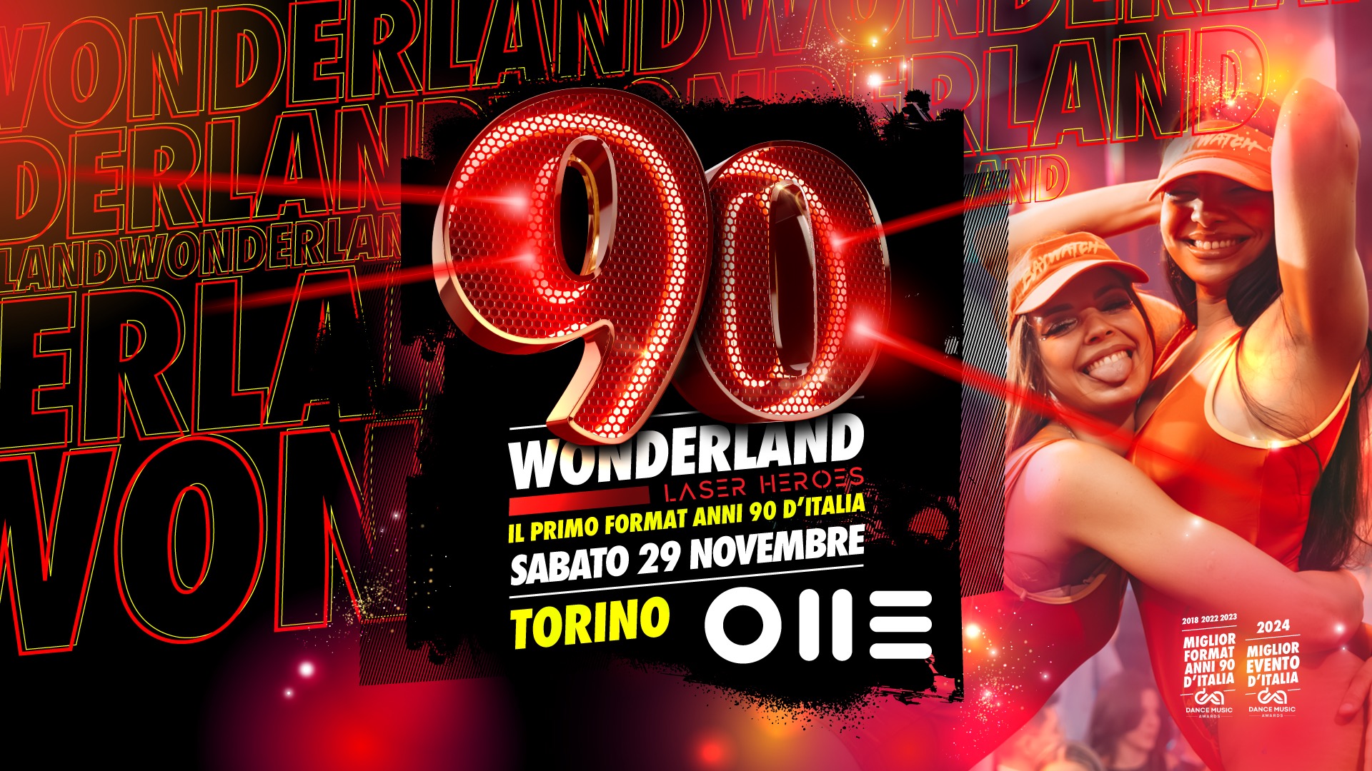 90 WONDERLAND @ ONE.Torino | Tickets und Gästelisten