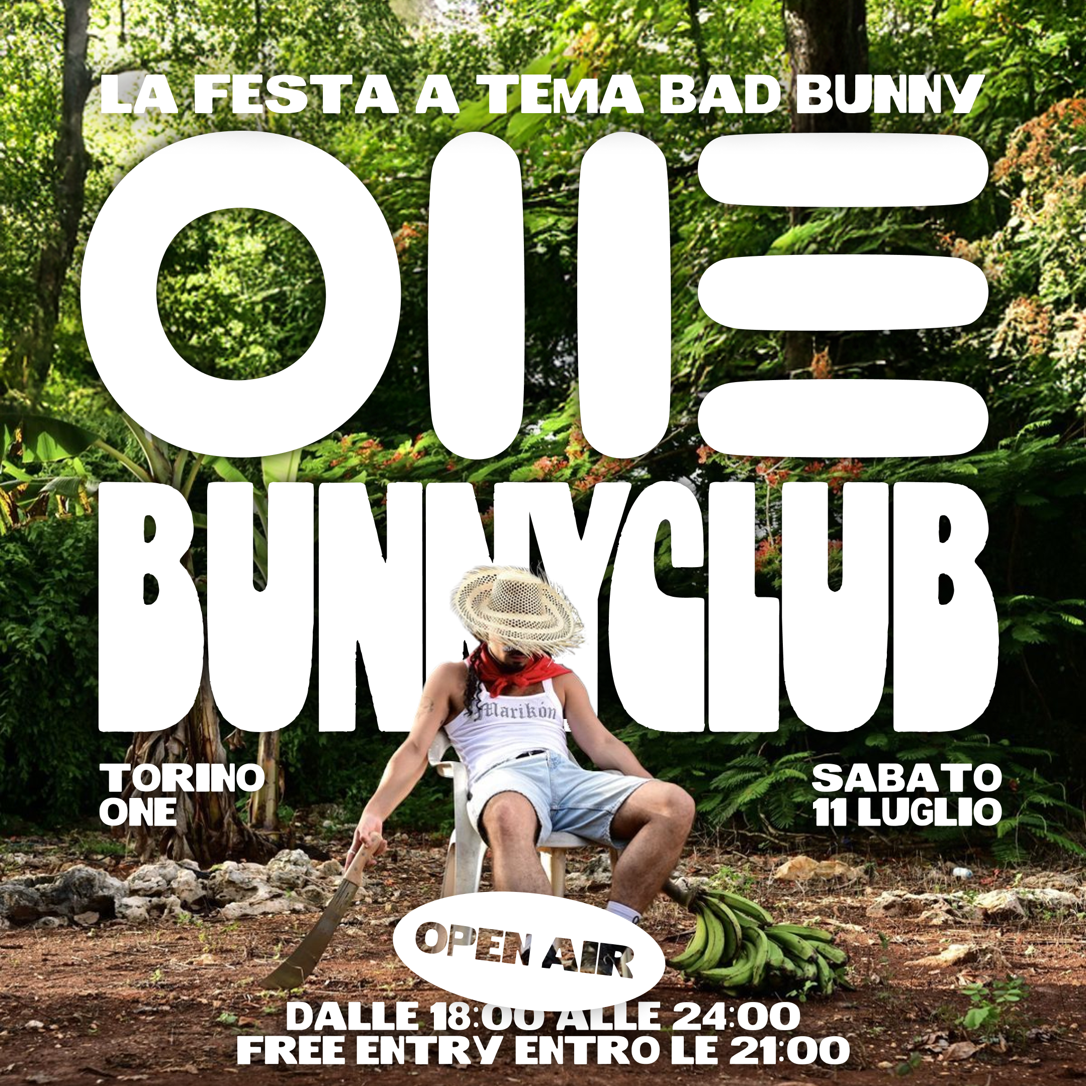 BAD BUNNY CLUB OPEN AIR - One Torino @ ONE.Torino | Billets & Listes d ...