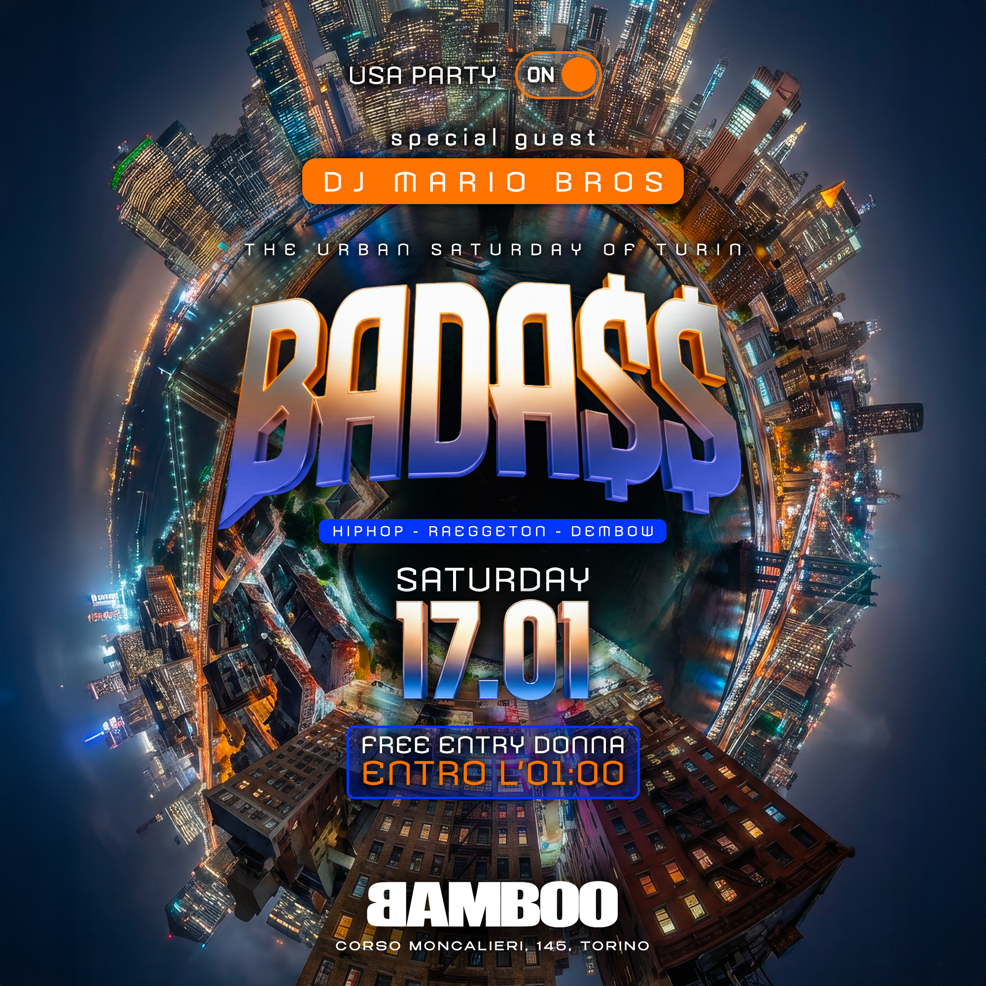 BADASS - MIAMI STYLE @ Bamboo Club | Bilhetes & Guest Lists