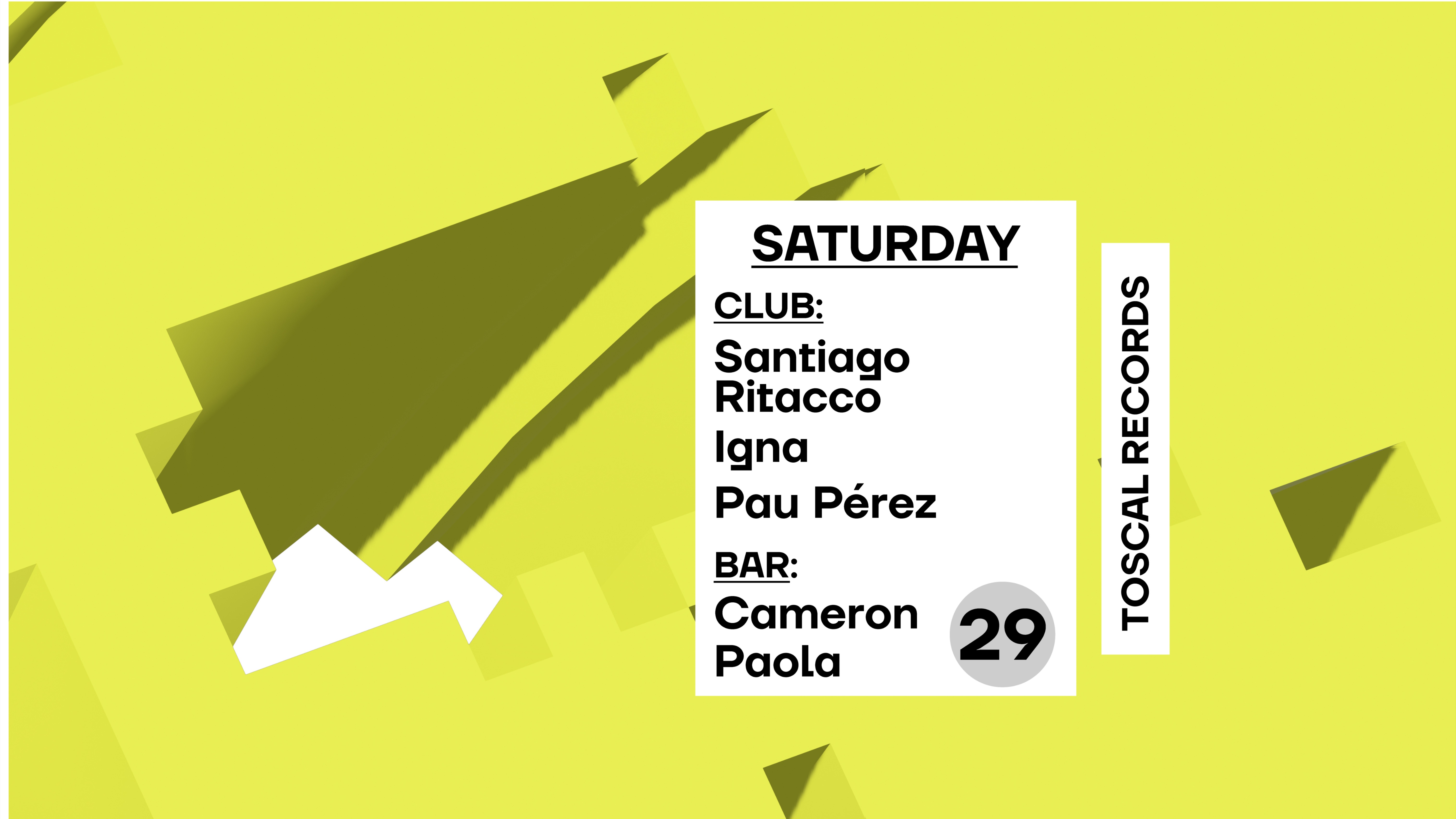 Carne Fiesta: Ritaco + Igna + Pau Pérez / Bar: Cameron + Paola a Oven ...