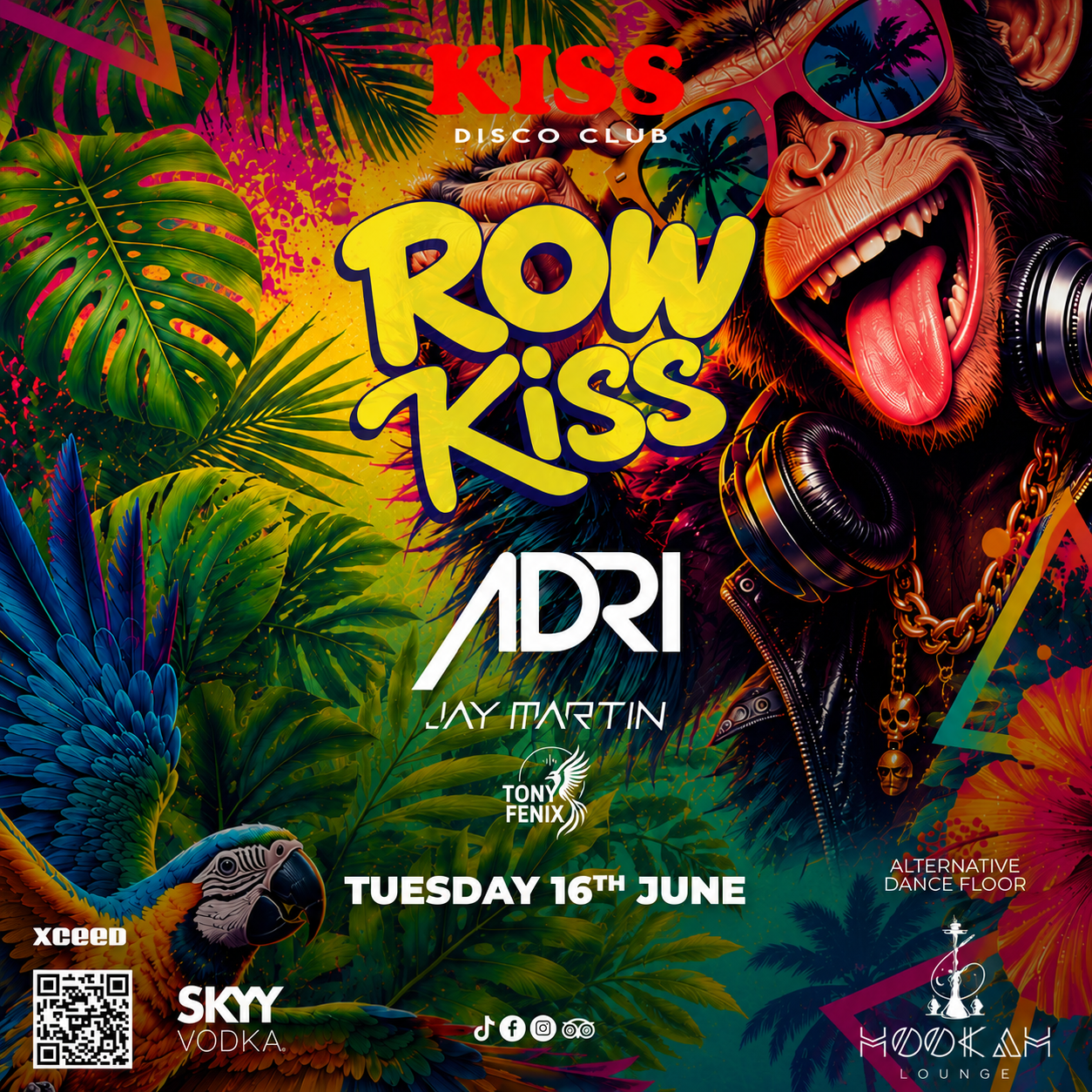 ROW KISS! // DJ ADRI // JAY MARTIN // TUESDAY NIGHT @ Kiss Disco Club ...