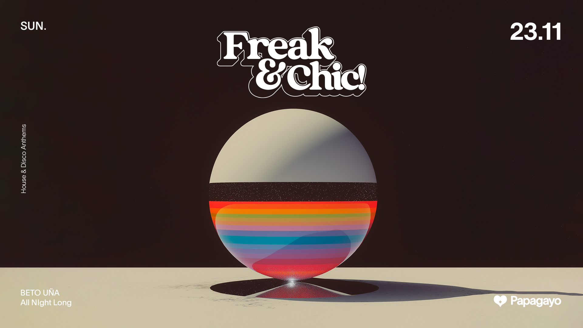 Freak & Chic · Sun. 23rd November 2025 @ Papagayo Tenerife | Billets ...