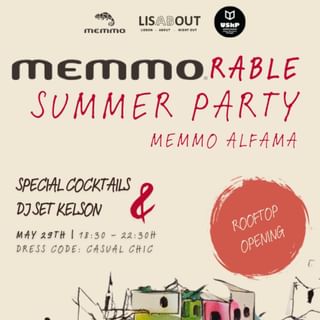 MEMMOrable Summer Party @ Rooftop - Hotel Memmo Alfama | Billets ...