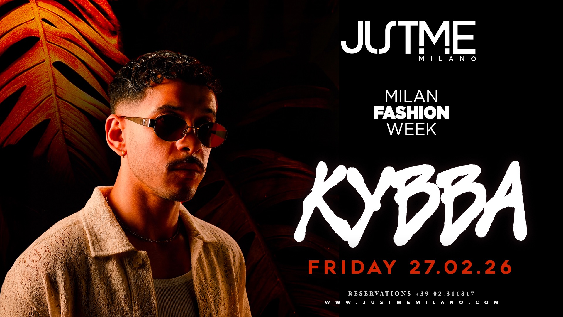 MFW w/ Kybba | Justme Milan @ Justme Milano | Tickets und Gästelisten
