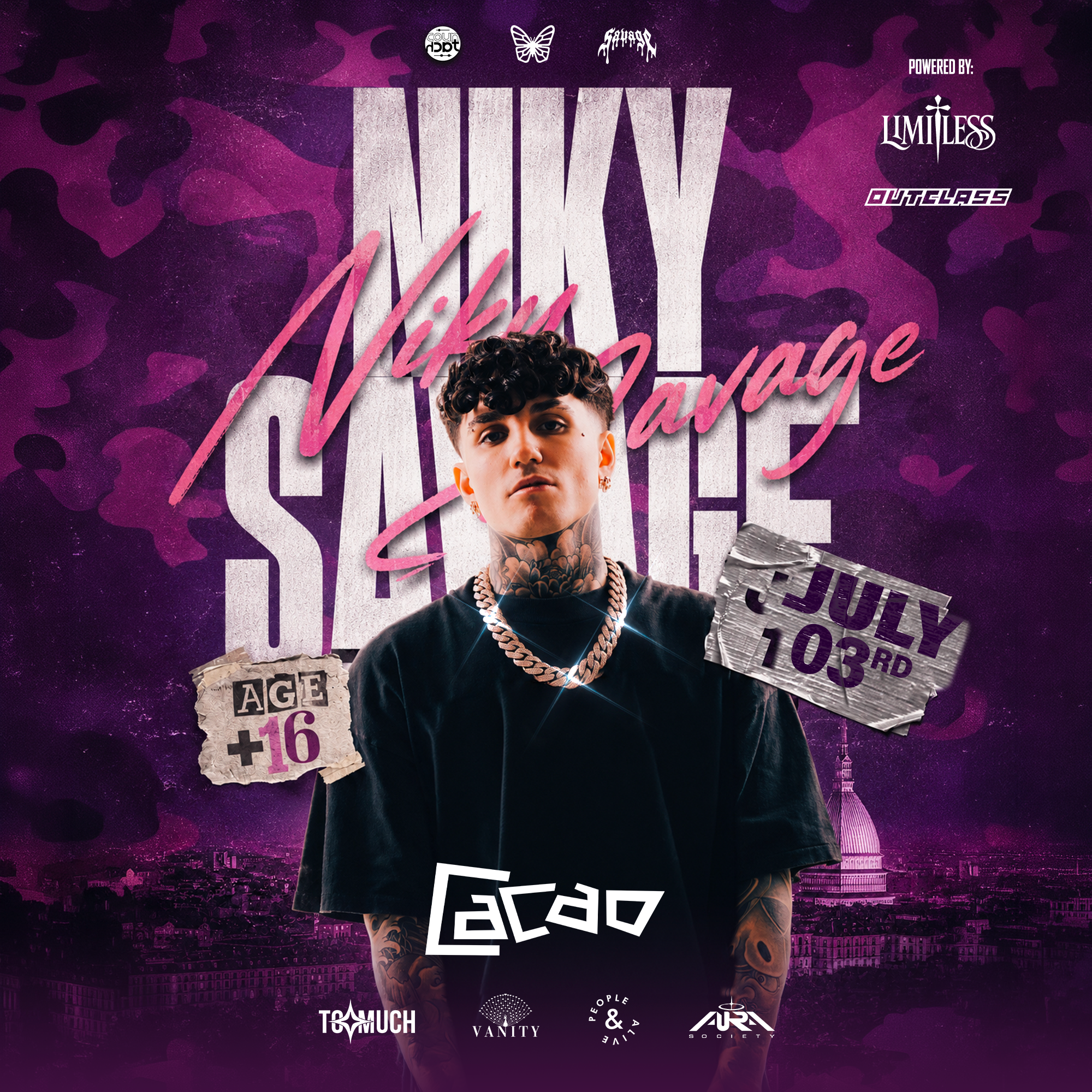 NIKY SAVAGE • CACAO @ Cacao | Bilhetes & Guest Lists