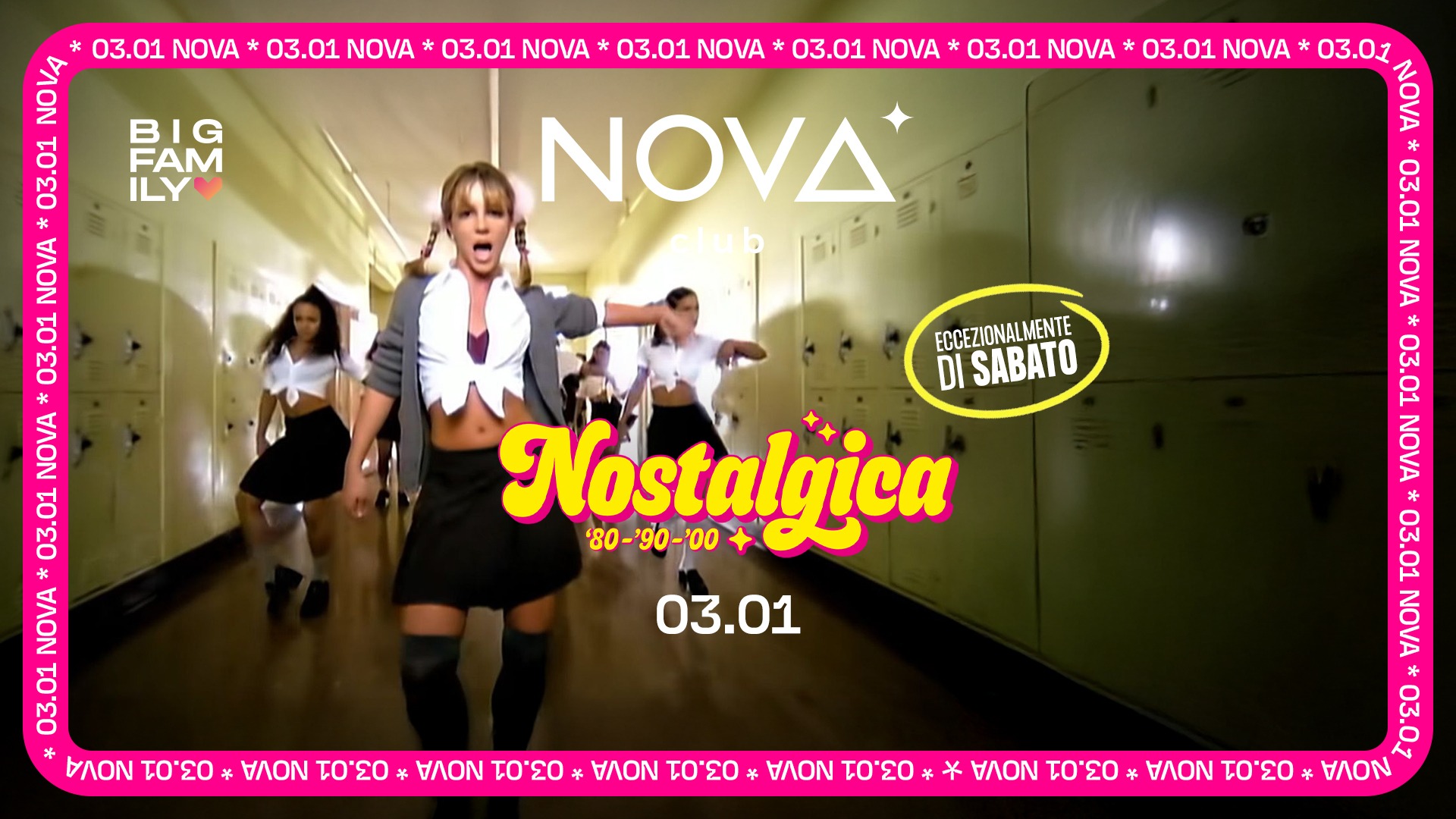 NOSTALGICA 80-90-00's - SAB 03 GEN at Nova Club | Tickets & Guest Lists