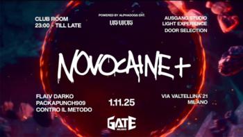 NOVOCAINE + @ Gate Milano | Bilhetes & Guest Lists