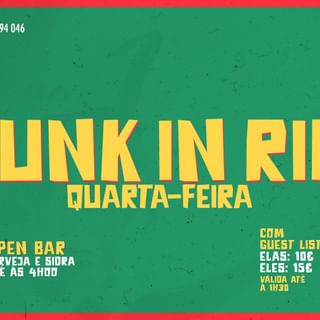 OPEN BAR (Beer & Cider) & Baile Funk @ Lisboa Rio Club | Bilhetes ...