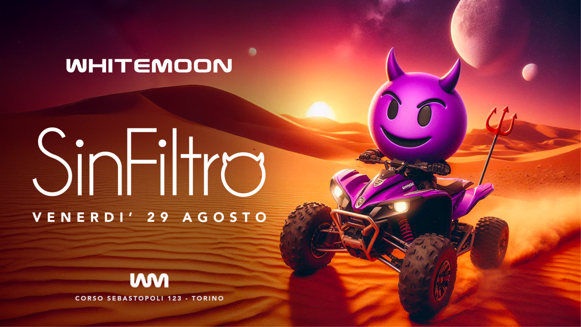 SIN FILTRO - Free Entry con QR @ Whitemoon | Billets & Listes d'invités