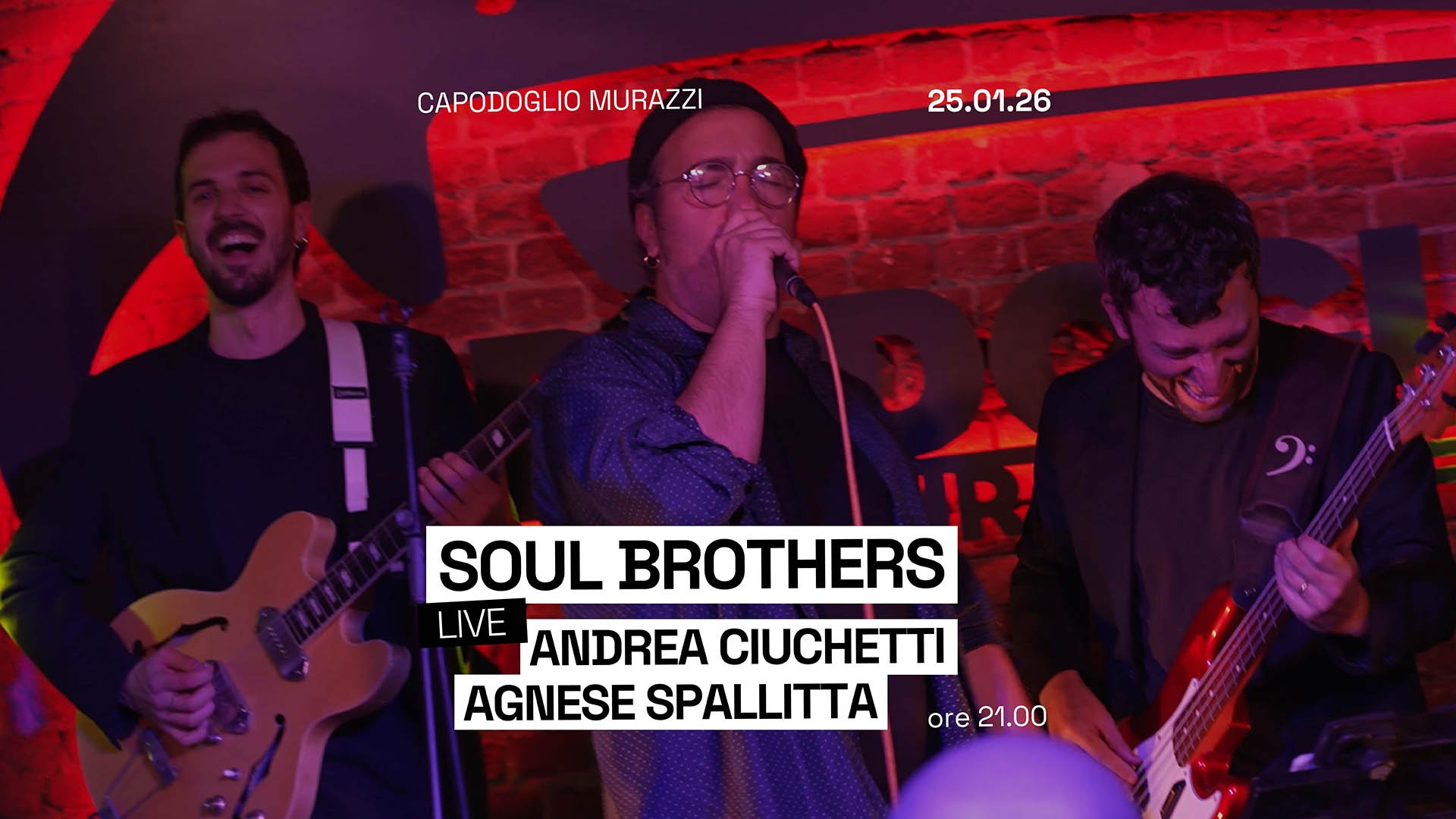 SOUL BROTHERS feat. CIUCHETTI & AGNESE SPALLITTA Live Capodoglio a ...