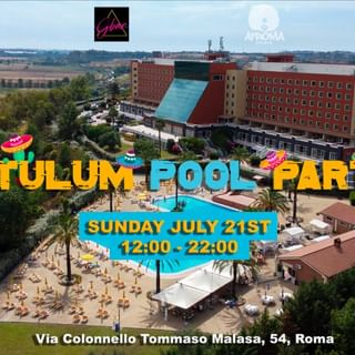 Tulum Pool Party @ Marriott Park Hotel Rome at Rome Marriott Park Hotel ...
