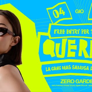 GIO 04.09 - QUE RICO EP.13 a ZERO GARDEN CLUB | Biglietti e liste